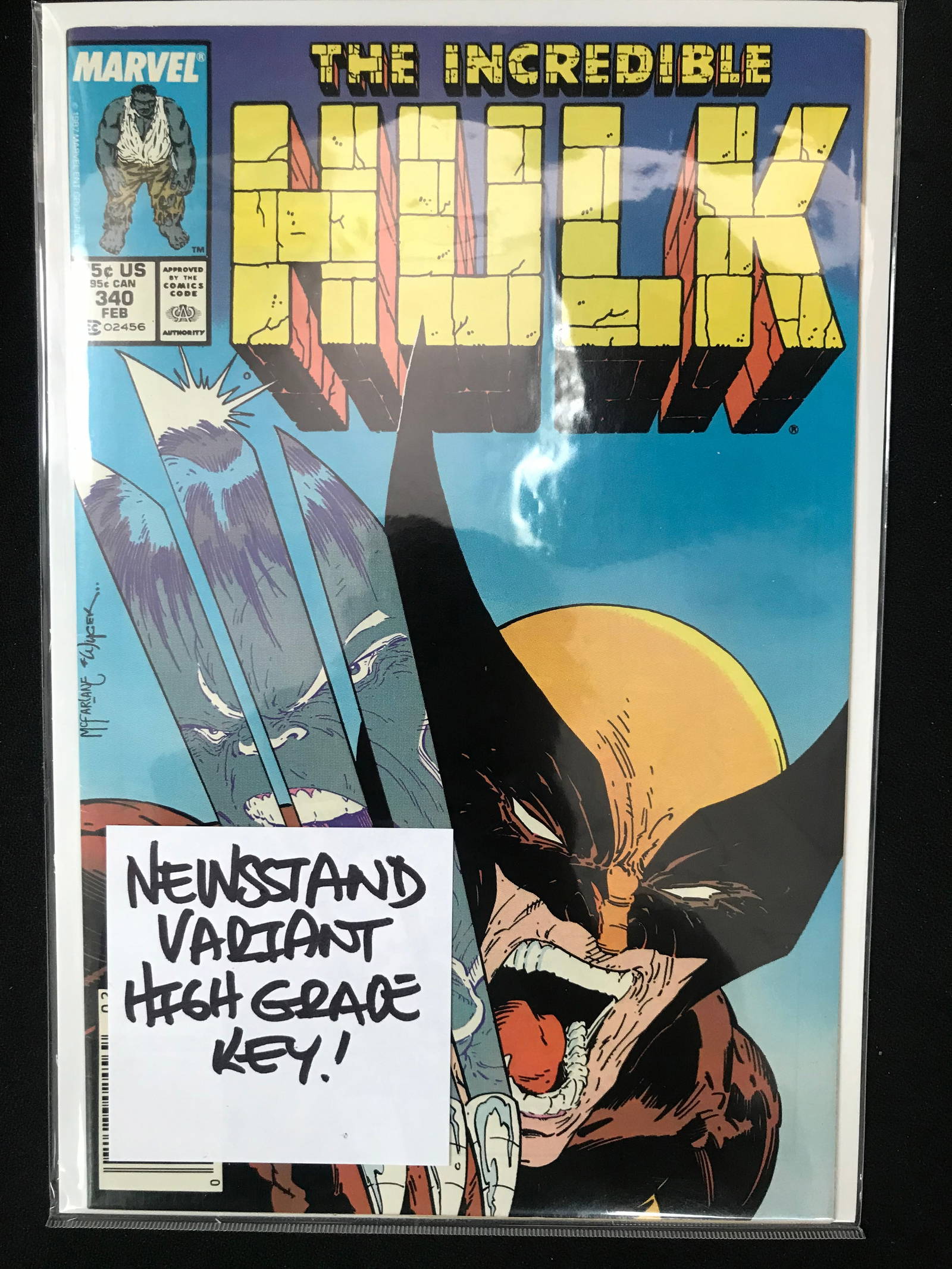 The Incredible Hulk #340 Newsstand Variant Key Issue ( Marvel Comics ...