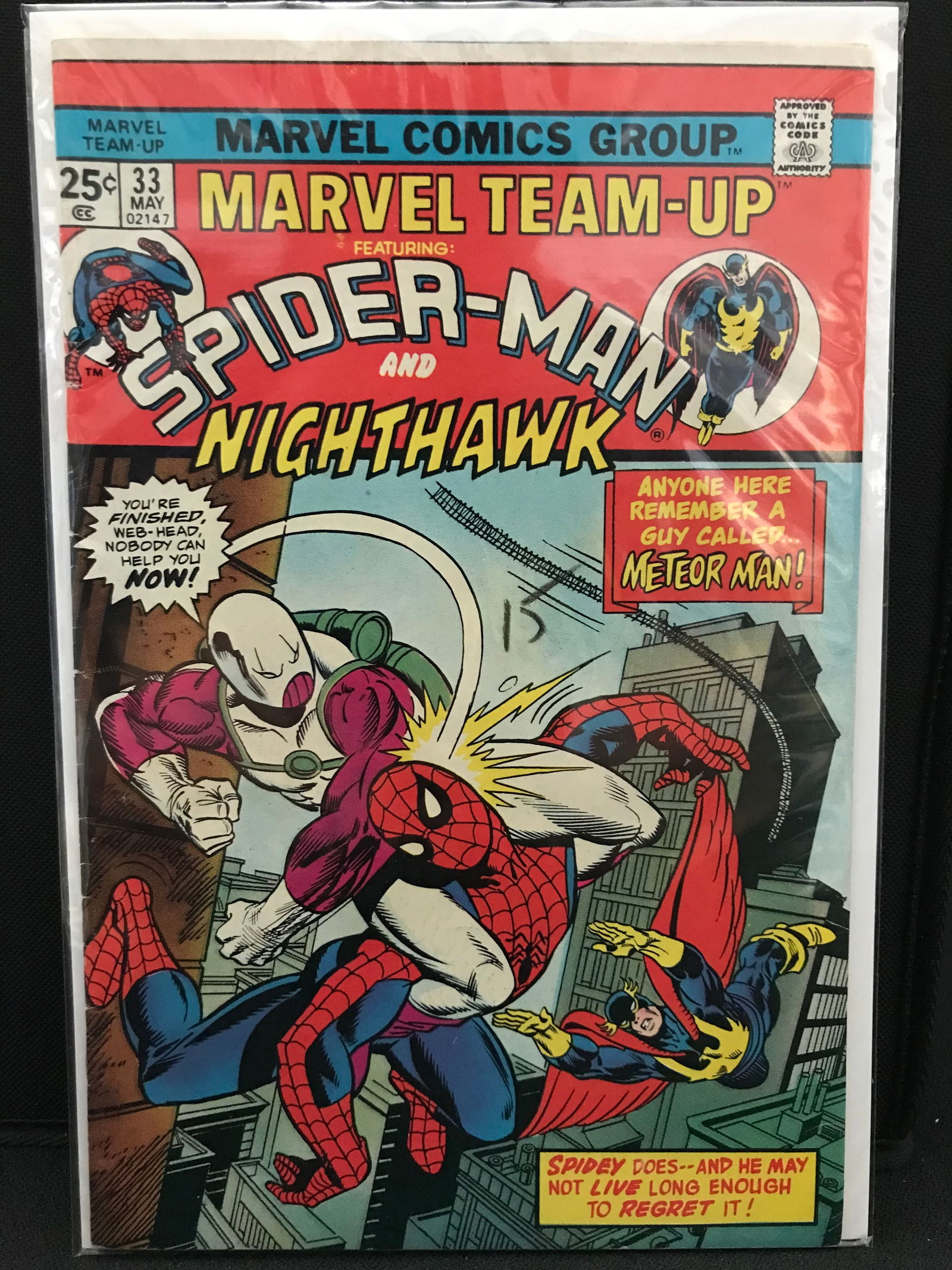Marvel Comics No.33 Marvel Team-up Spiderman And Nighthawk Auction