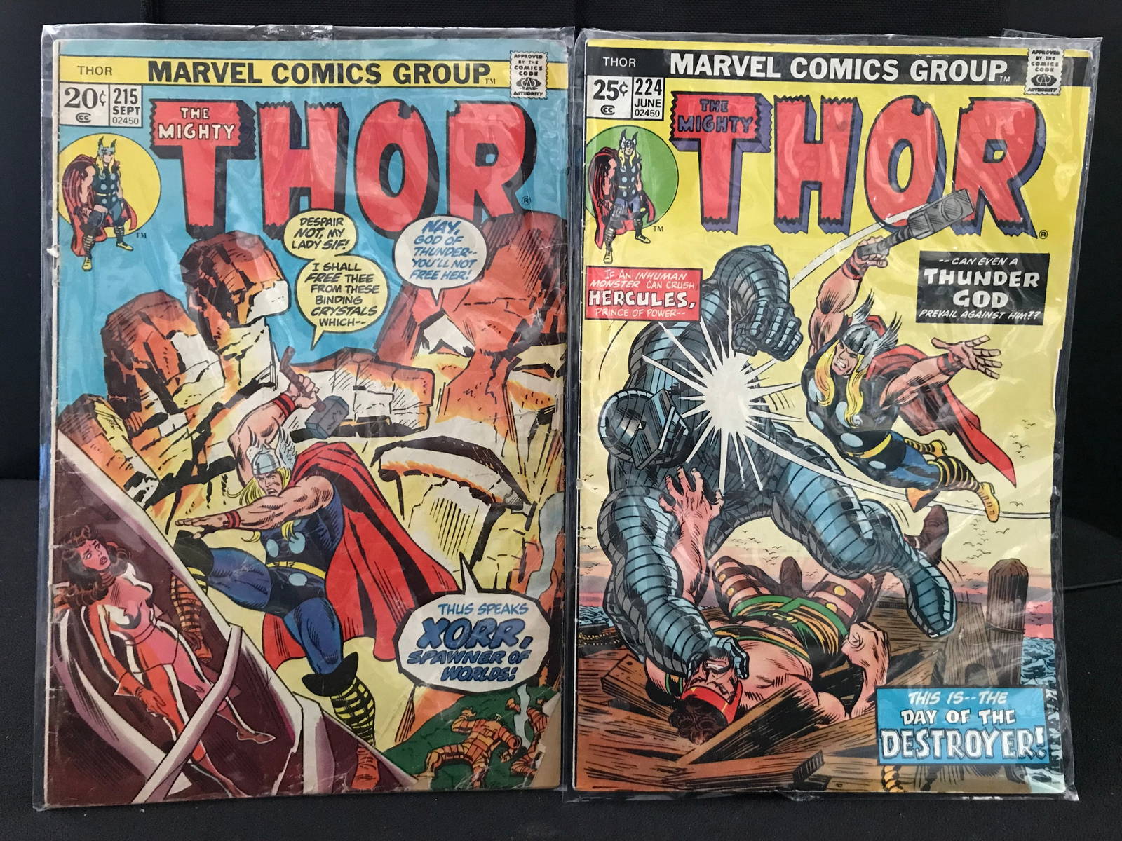 The Mighty Thor # 215 And #224 (marvel Comics) Auction