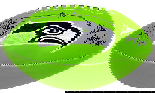 Steve Largent Seahawks Hof Jsa/coa Signed Football