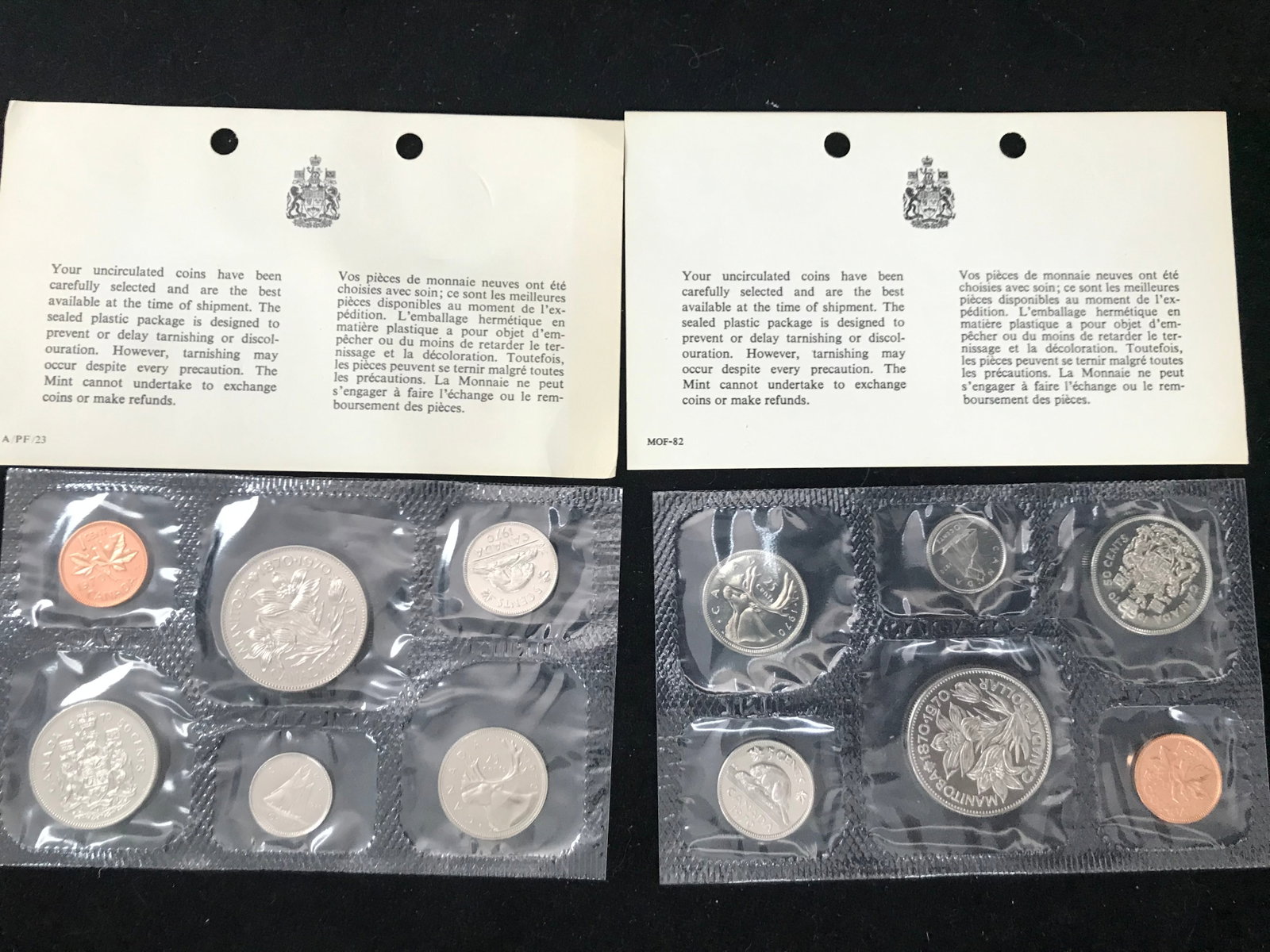 1969 Canadian Uncirculated Coin Sets
