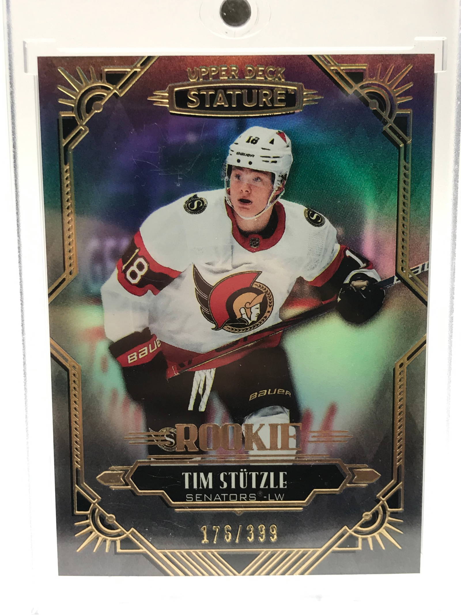2020-21 Upper Deck Stature No.132 Tim Stutzle Rookie Card 176 Of 399 ...