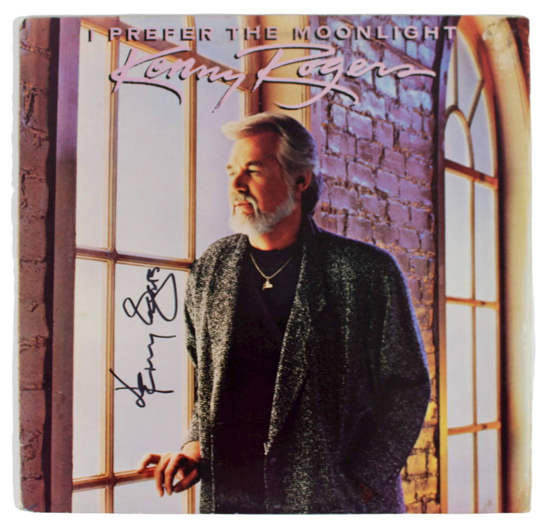Kenny Rogers Authentic Signed I Prefer The Moonlight Album Cover ...