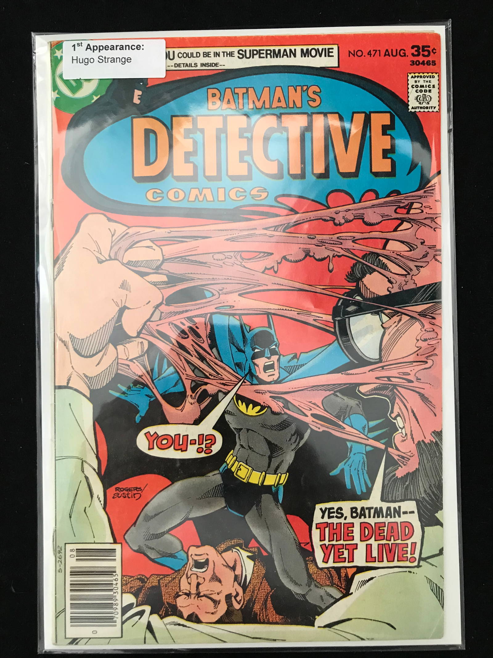 Dc Comics No.471 Batman`s Detective Comics (hugo Strange) Auction