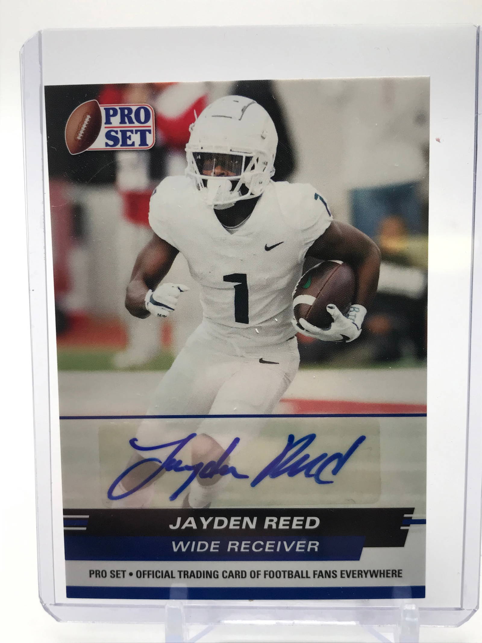 Jayden Reed Signed Trading Card Auction