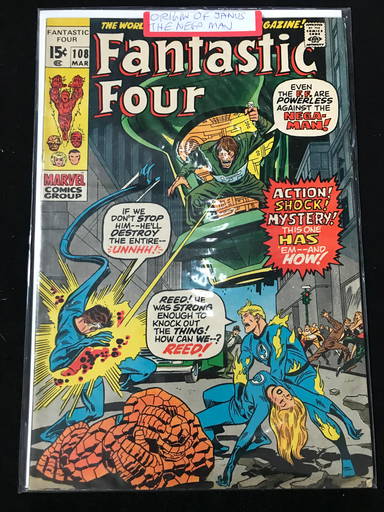Marvel Comics No.108 Fantastic Four (origin Of Janus The Mega Man)