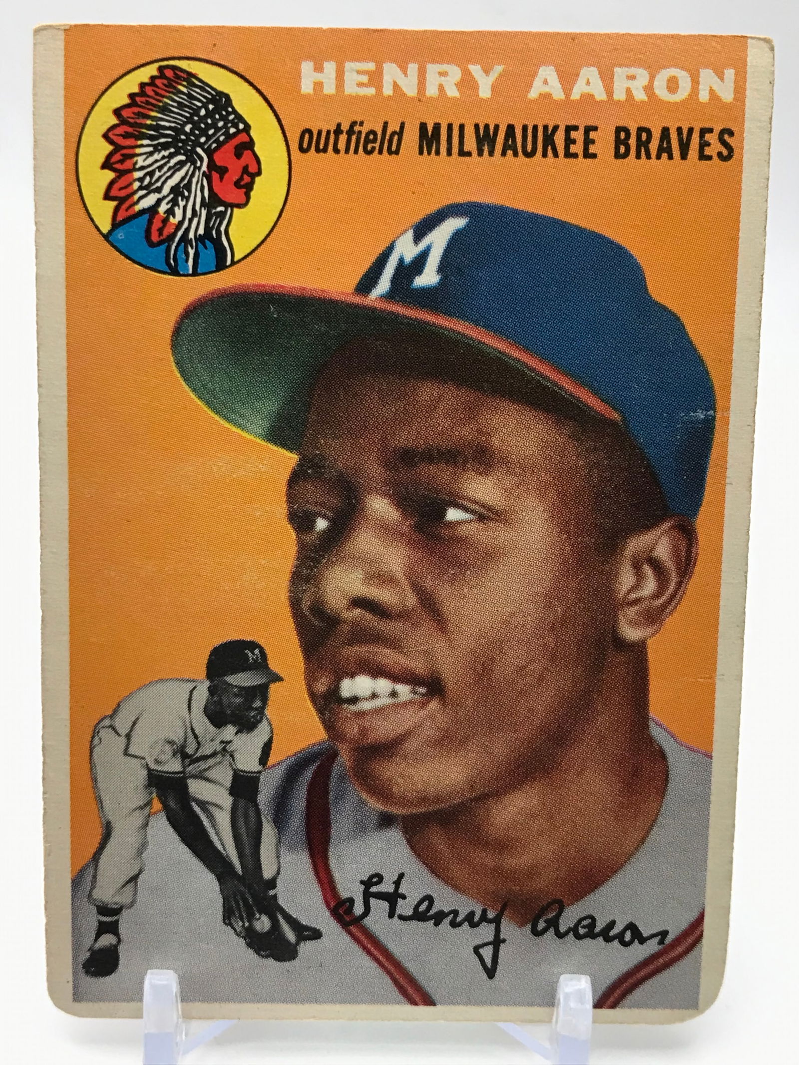 1954 Topps Baseball Hank Aaron Rookie Card