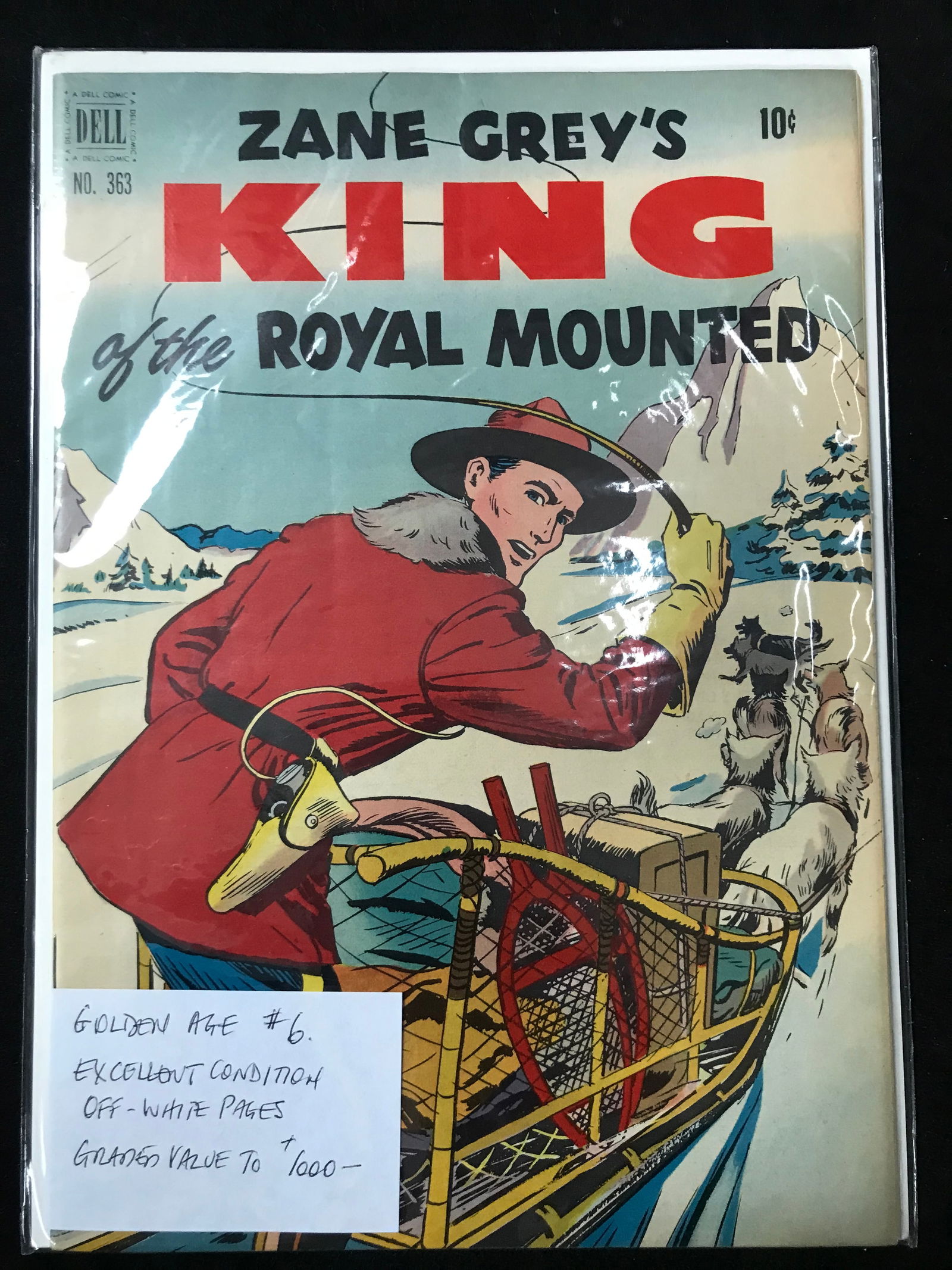 Dell Comics No.363 Zane Grey's King Of The Royal Mounted Auction