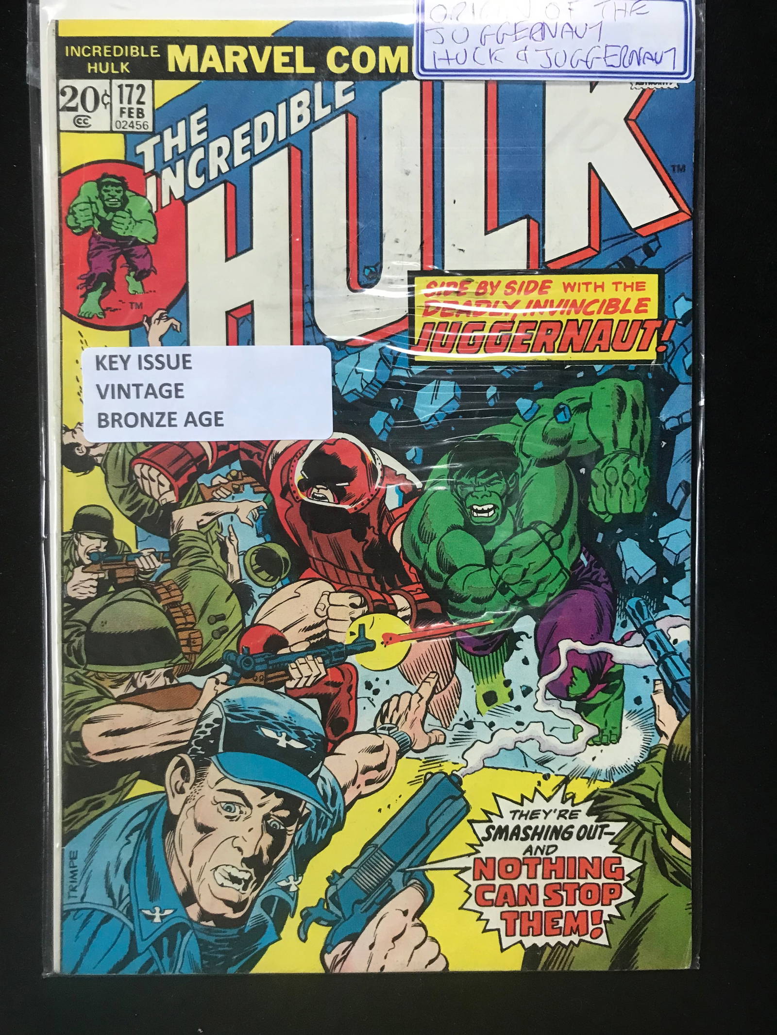 Marvel Comics No.172 The Incredible Hulk (vintage Bronze Age) - Feb 26 ...