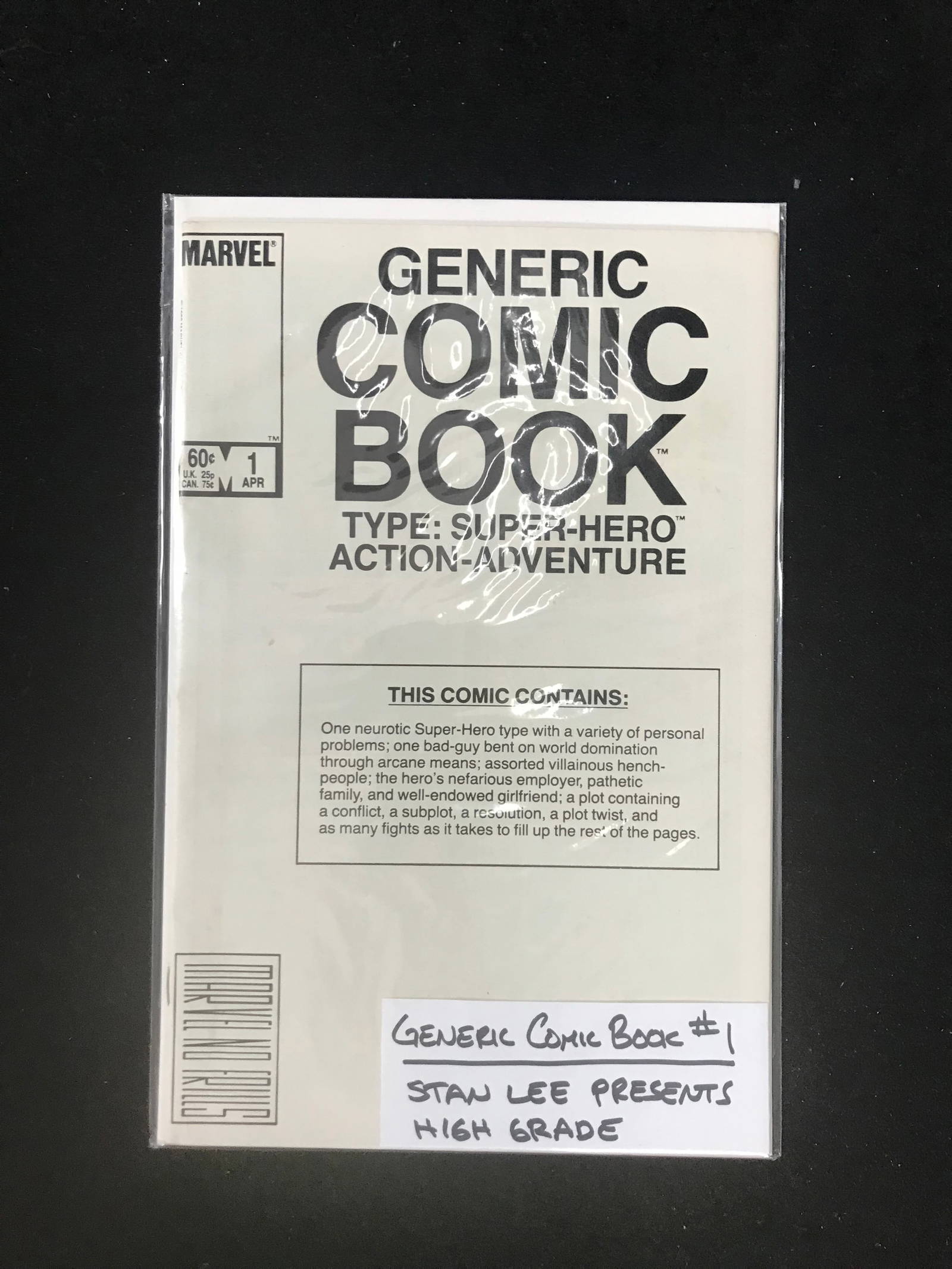 Marvel Comics Generic Comic Book No.1 Auction