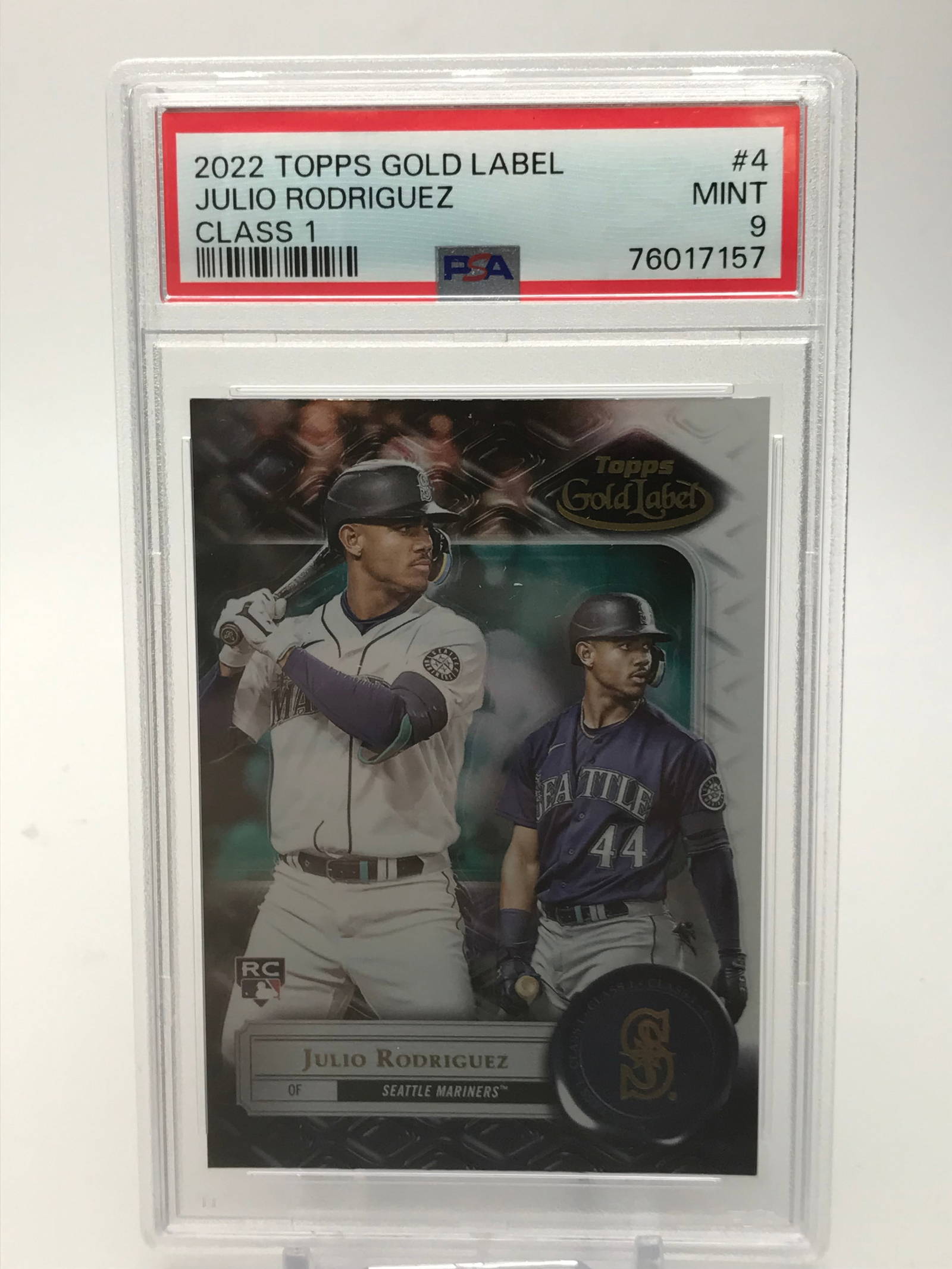 2022 Topps Gols Label Julio Rodriguez Class 1 Rookie Card (psa 9) Auction