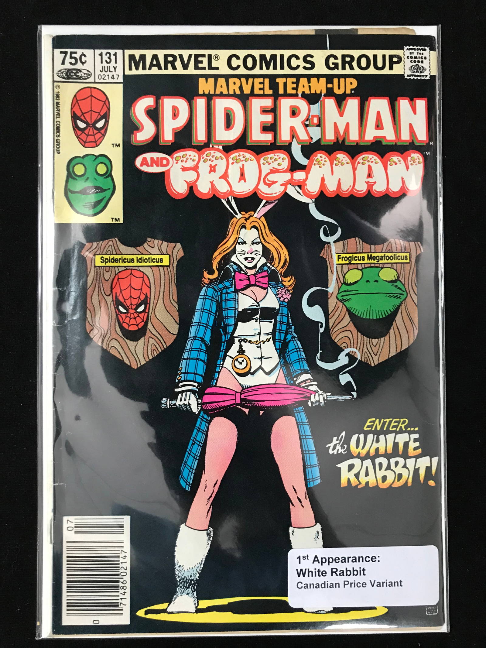 Marvel Comics No.131 Spiderman And Frogman (1st App White Rabbit) Auction