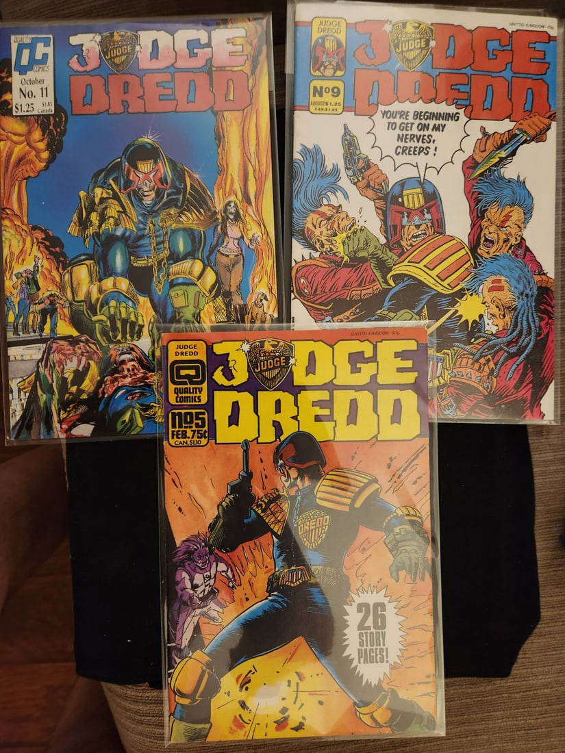Judge Dredd Comic Book Lot Auction