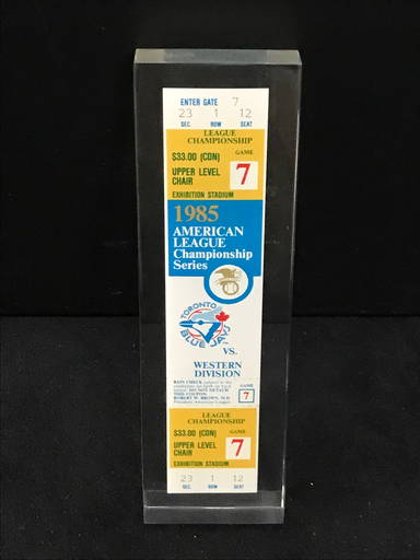 1985 American League Championship Series Ticket