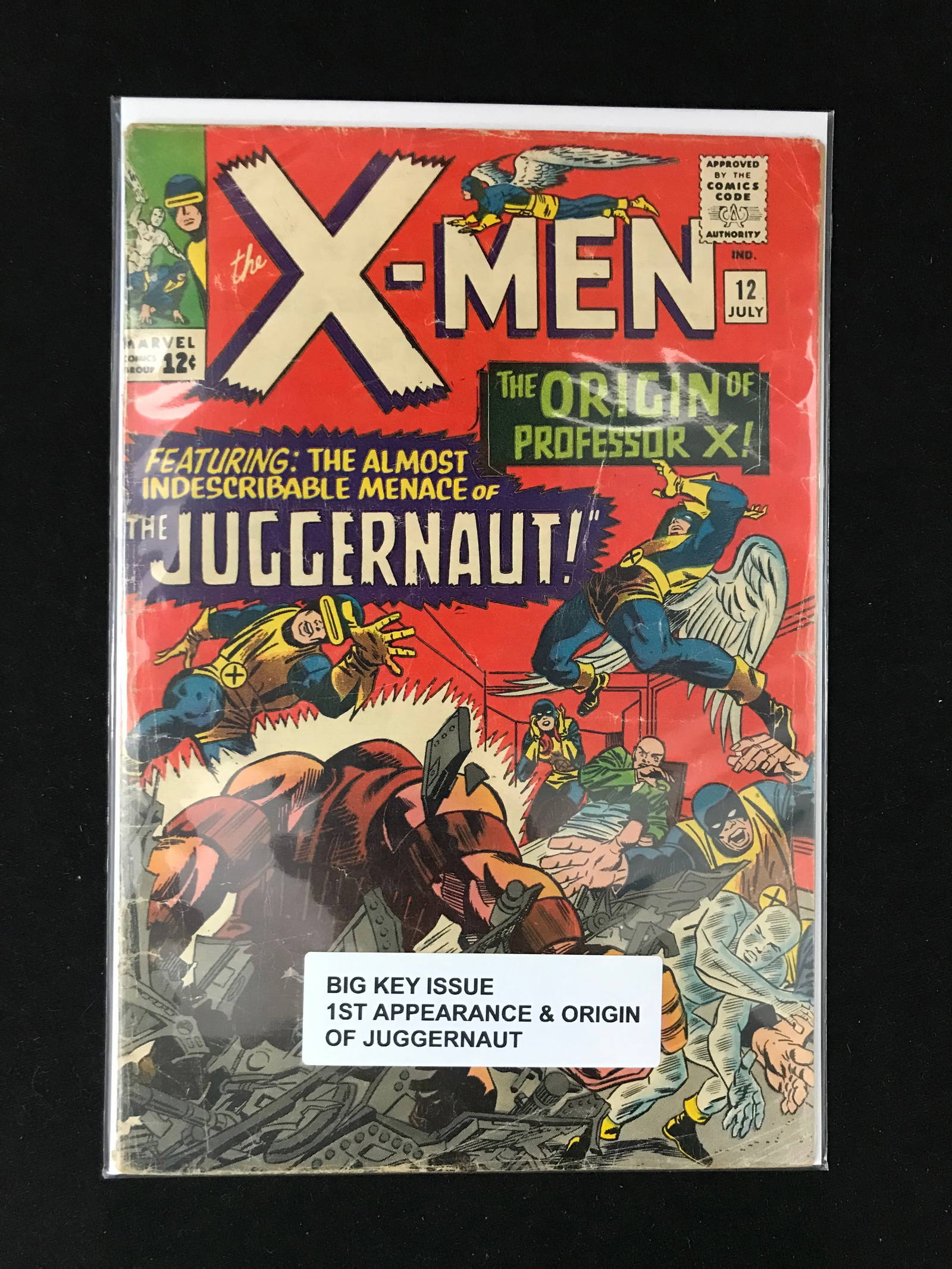 Marvel Comics No.12 The X-men (1st App And Origin Of Juggernaut Auction