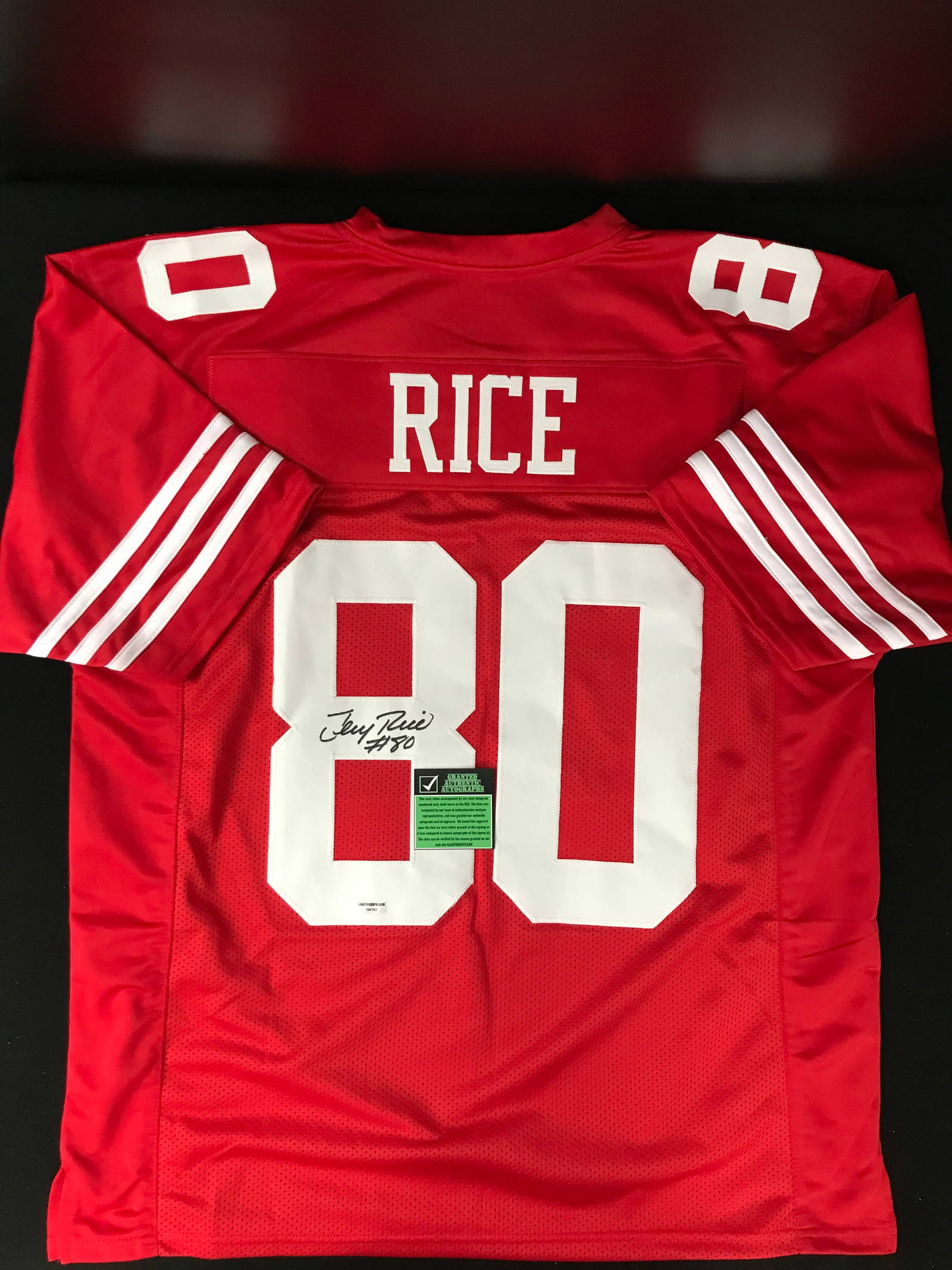 Jerry Rice Signed Jersey Gaa Coa Auction