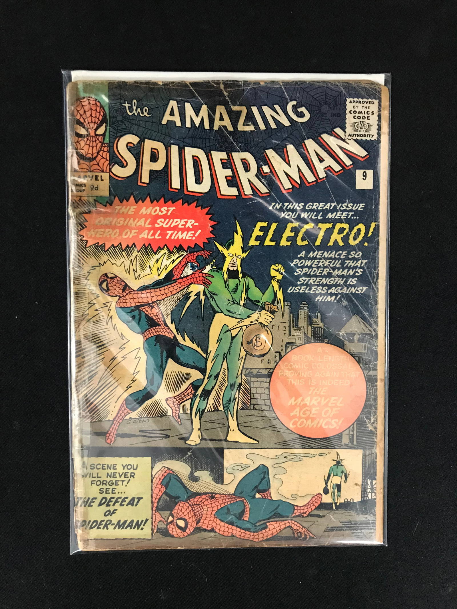Marvel Comics The Amazing Spider-man No.9 (1st Appearance Elektro) Auction