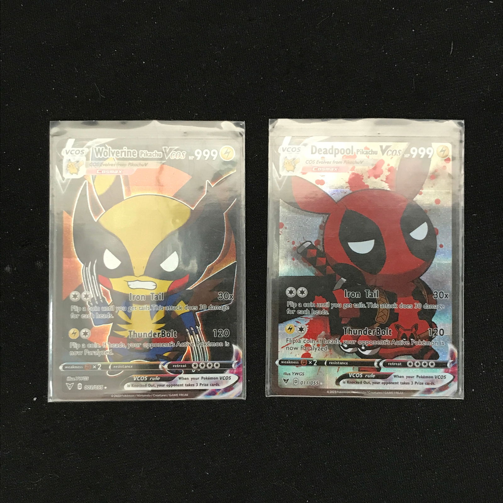 Deadpool And Wolverine Pikachu Pokemon Cards