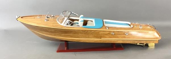 Italian Speedboat Turquoise Model