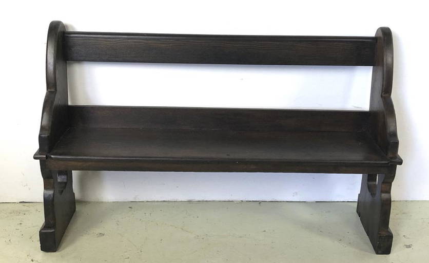 A Stained Wood Bench