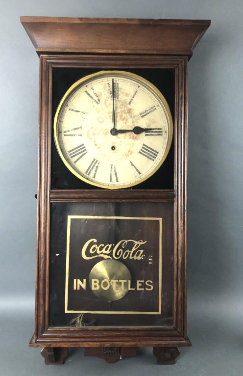 Coca Cola Advertising Store Regulator Clock