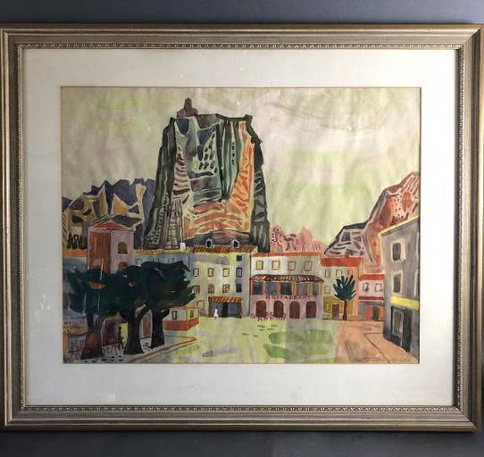 Rolf Muller-Landau Watercolor (#0246) on Feb 13, 2023 | The Auction Barn LLC. in CT