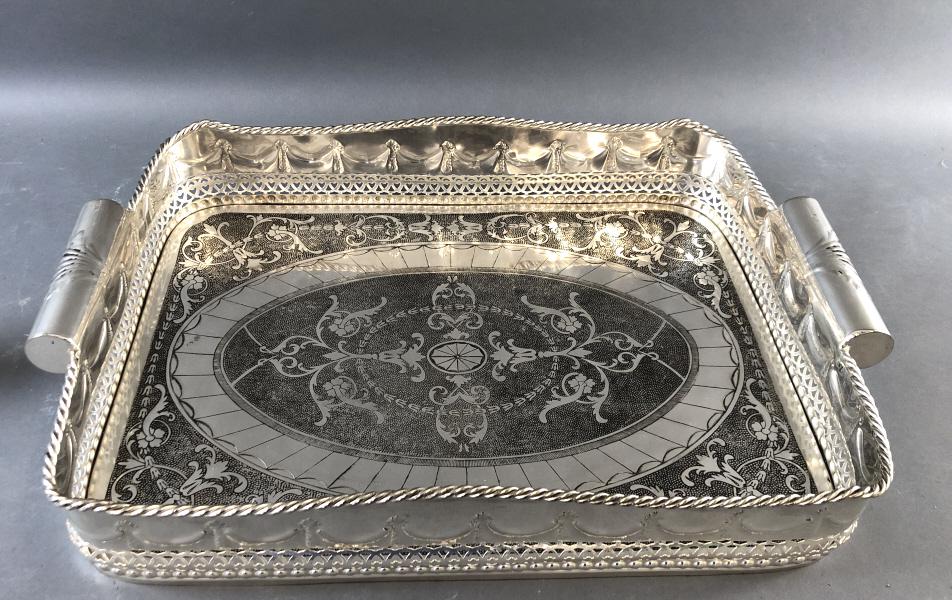 Castilian Silverplate Rectanglular Tray Auction