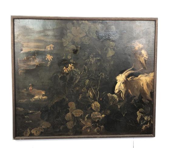 19th C. Neoclassical Foliage & Farm Scene Auction