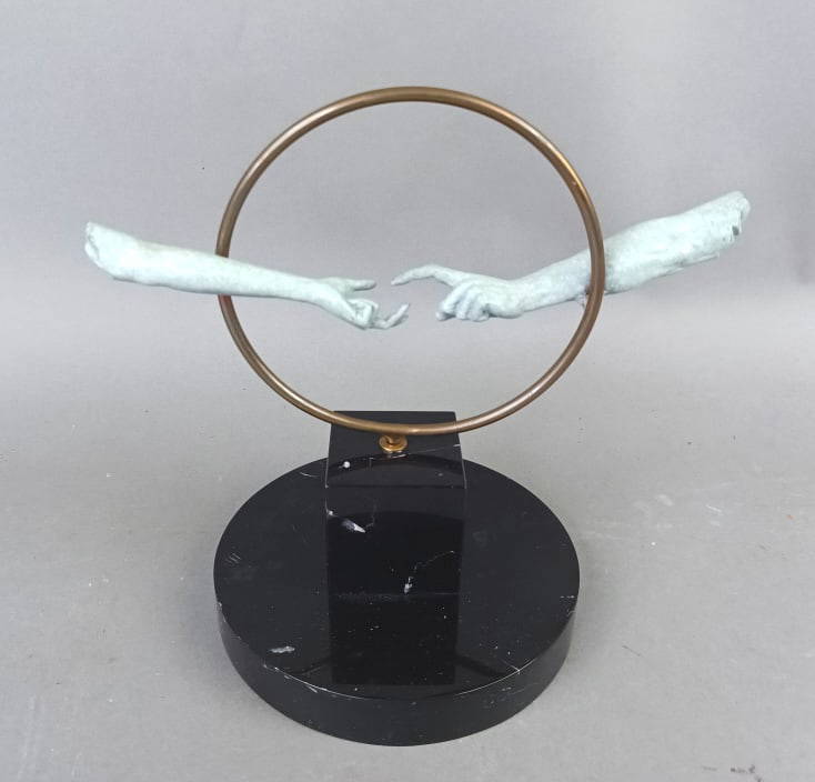 James Lacasse "dawn" Bronze On Marble Base Auction
