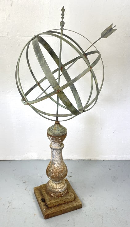 Armillary Sphere On 19th C. Cast Iron Base - Jun 16, 2025 | The Auction ...