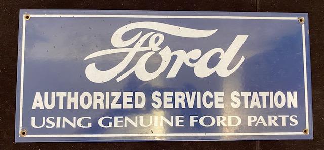 Original Vintage Ford Motor Porcelain Advertising Sign
