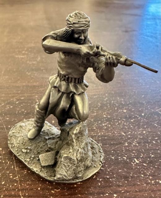 "apache Brave" Pewter Statue By Hudson Pewter, Usa Ca. 1980 Auction