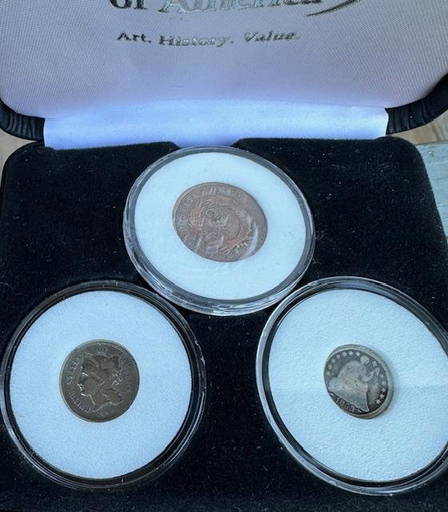 Three Assorted American Coin Collection Civil War
