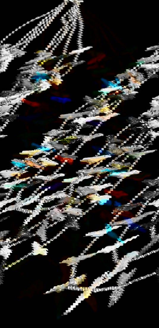 Zuni Bird Fetish Necklace Multi-stone Auction