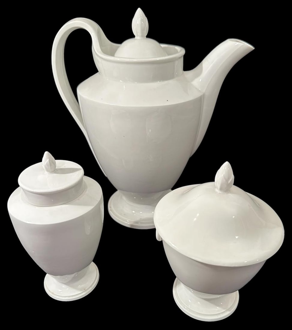 Furstenberg West Germany Porcelain Empire Coffee Pot And Lidded Dishes ...