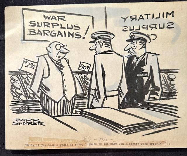 Burr Shafer Original Cartoon New Yorker Auction