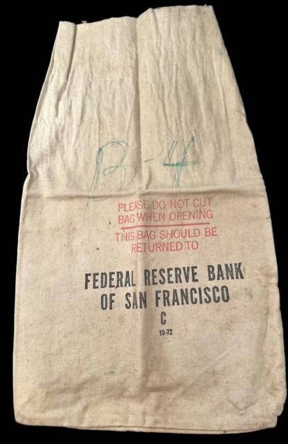 Federal Reserve Of San Francisco Bank Bag Auction