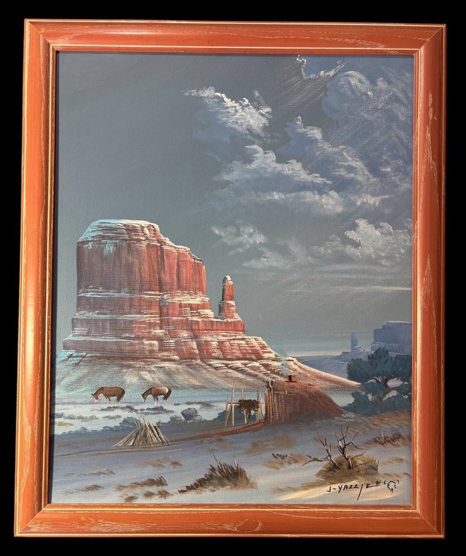 Original Oil Painting By Navajo Artist J (johnny) Yazzie - Feb 04, 2025 ...