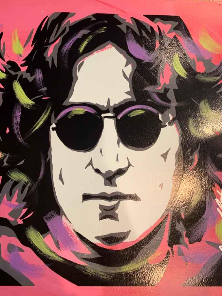 Allison Lefcort John Lennon Pink Mixed Media - Dec 20, 2020 | Deluxe ...