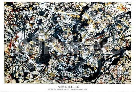 Jackson Pollock Black, White & Red