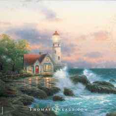 Thomas Kinkade Beacon of Hope Lithograph Framed - Jan 16, 2022 | Deluxe ...