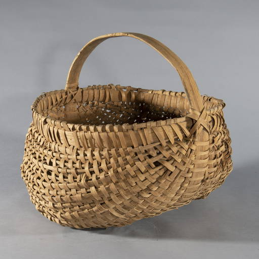Antique Oak Split Basket Large