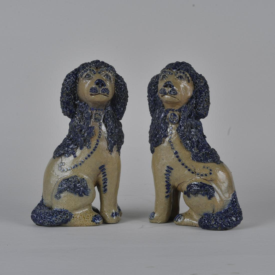 Billy Ray Hussey Pottery Spaniels