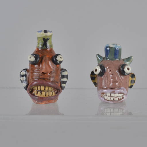 Carl Block miniature face jugs - Nov 27, 2021 | Ledbetter Folk Art ...