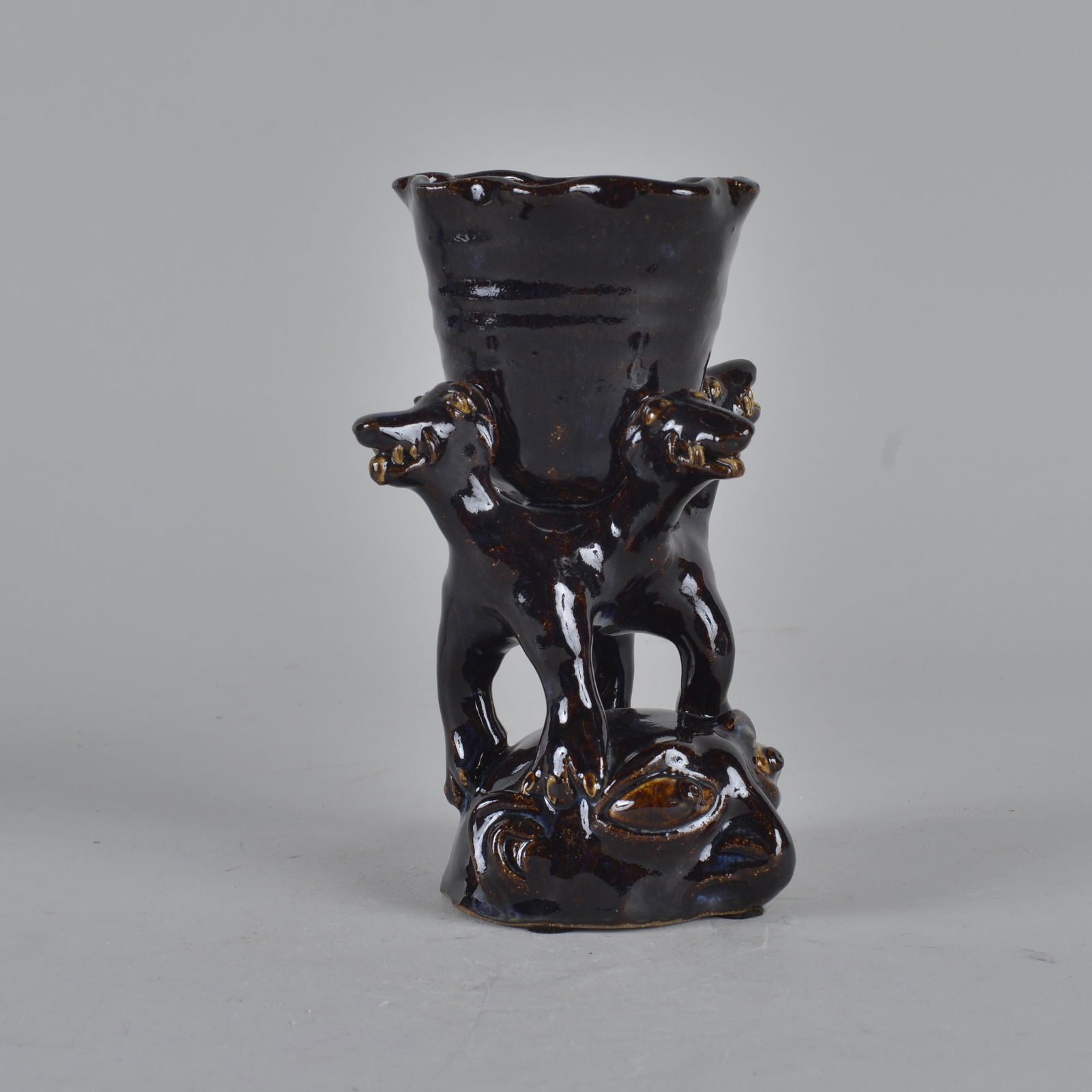 Stacy Lambert Cerberus vase - Nov 27, 2021 | Ledbetter Folk Art ...