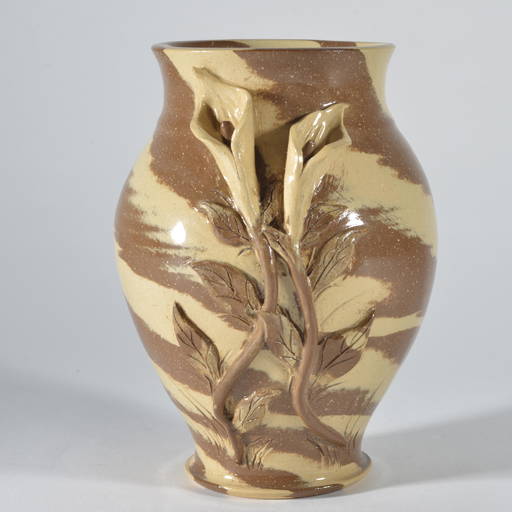 North Cole Pottery Swirl Vase