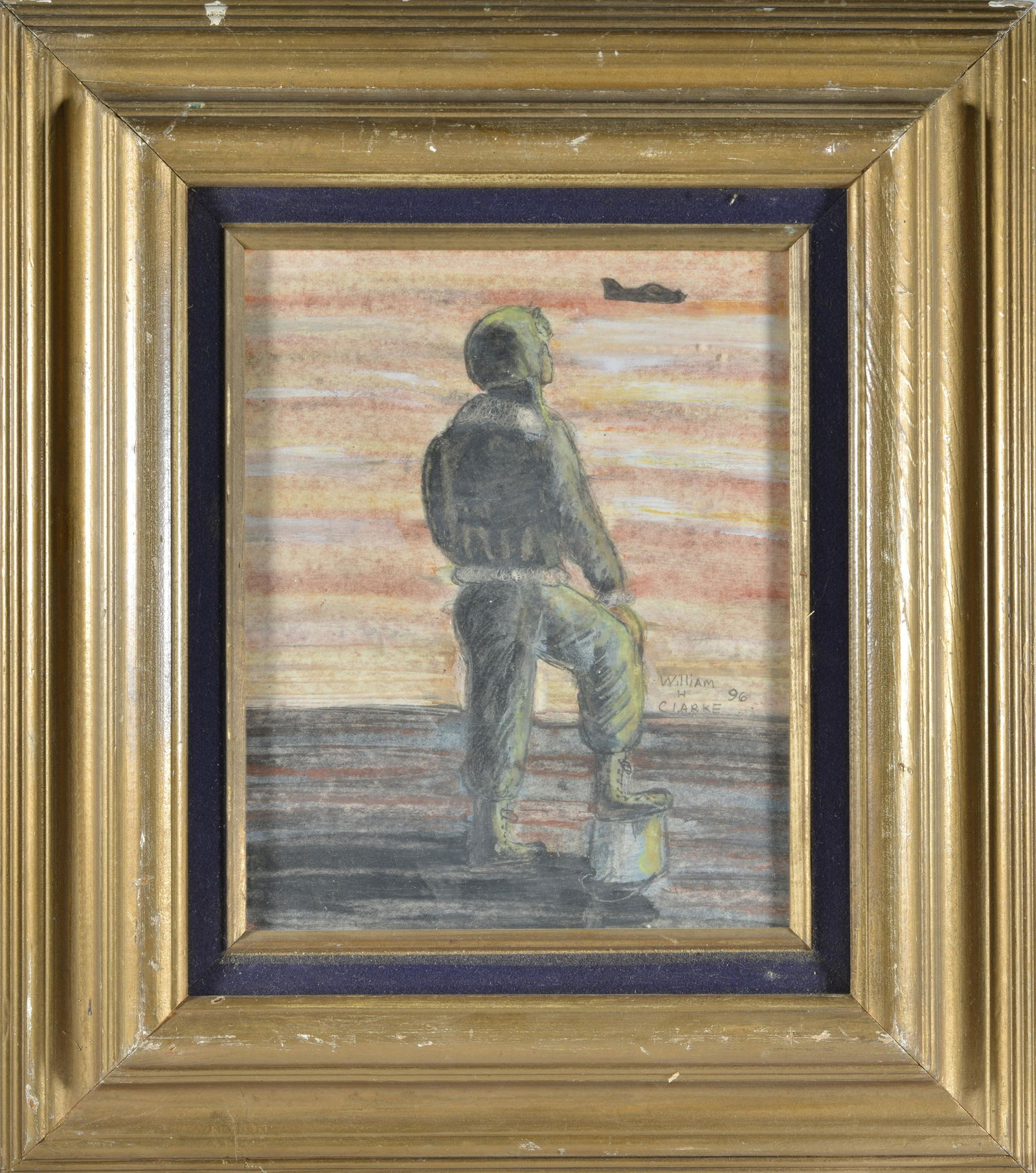 William H Clarke Painting - Feb 25, 2022 | Ledbetter Folk Art Auction in NC