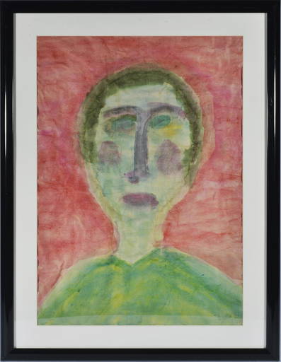 SYBIL GIBSON PAINTING ON PAPER - Apr 16, 2022 | Ledbetter Folk Art ...