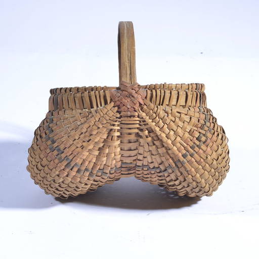 PAINTED CHEROKEE INDIAN BASKET - May 14, 2022 | Ledbetter Folk Art ...