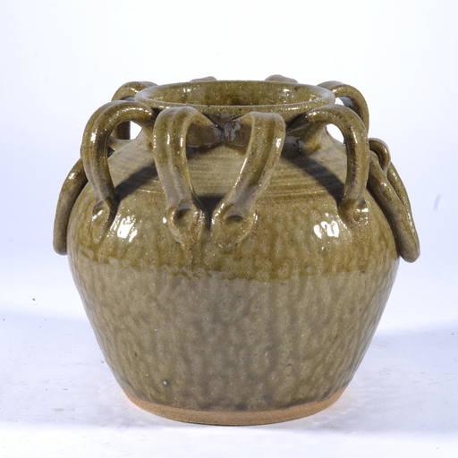 Charles Charlie Lisk Multihandle Alkaline Vase Pottery Nc